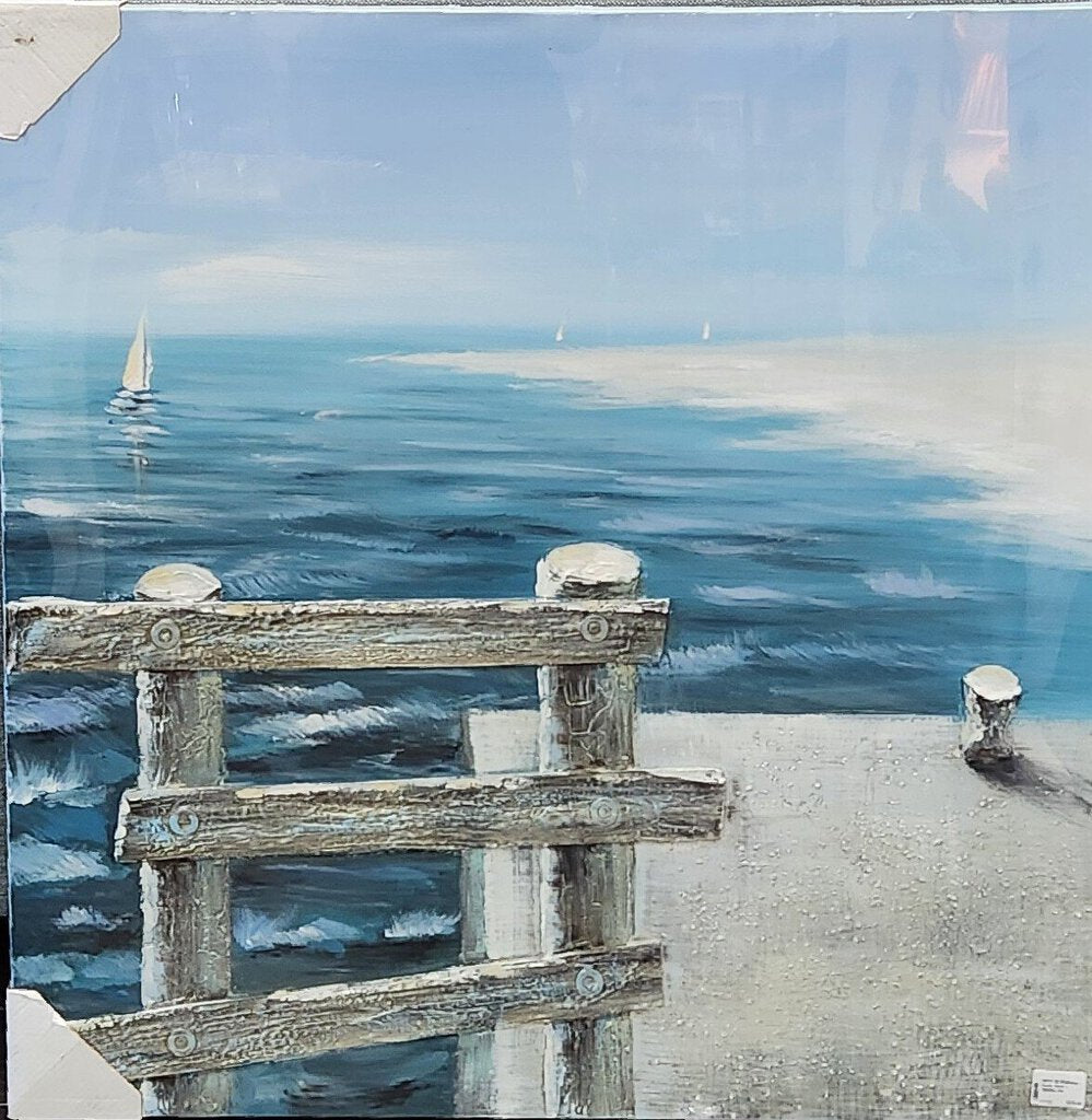 NEW Oil Painting - Dock View - 189004-7M – Starboard Home