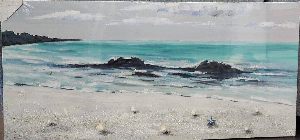 NEW Oil Painting - Rocky Shore - 189080-7L – Starboard Home