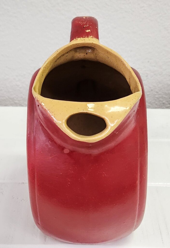 Vintage Red Ceramic Pitcher – Starboard Home