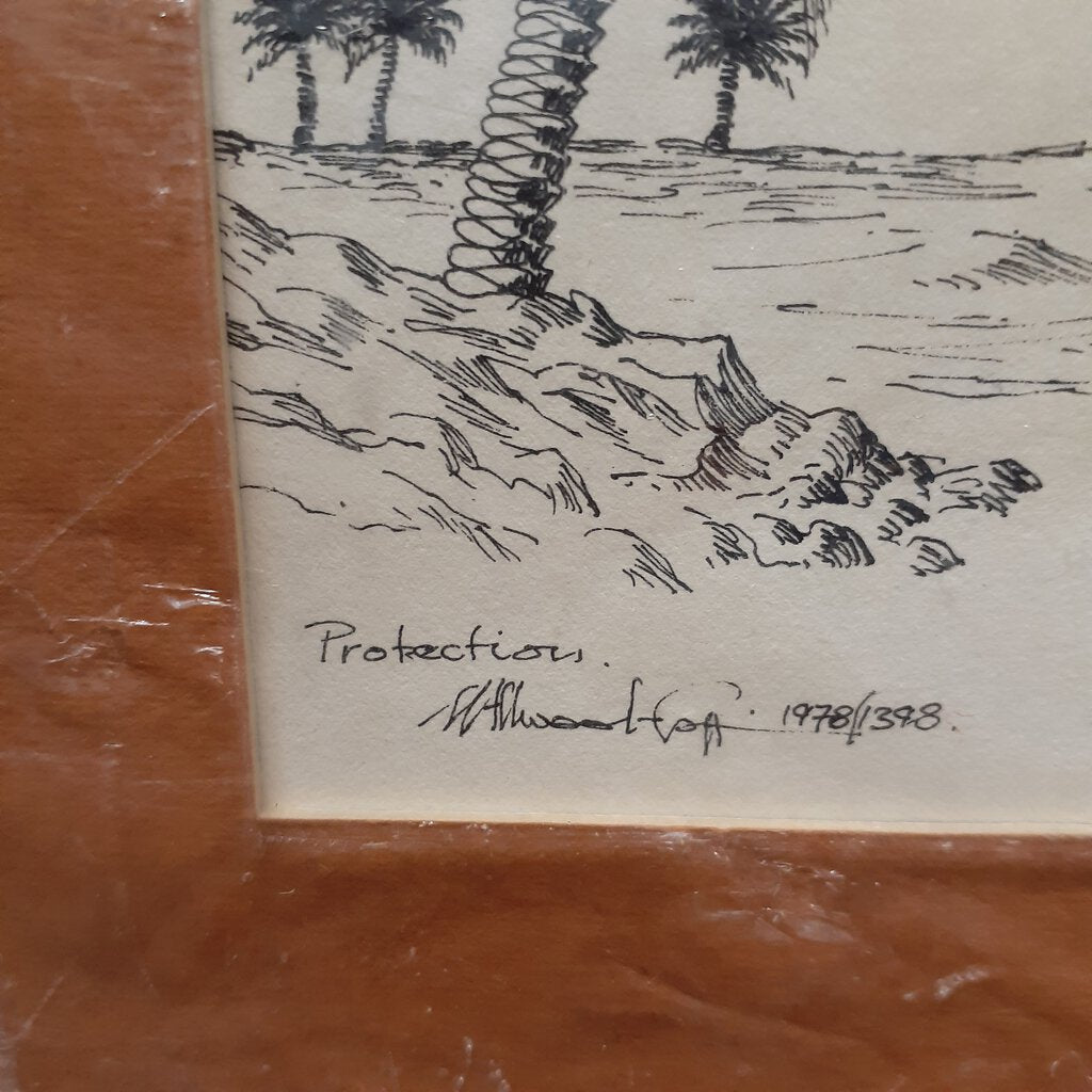 Ink Drawing "Protection" Signed – Starboard Home