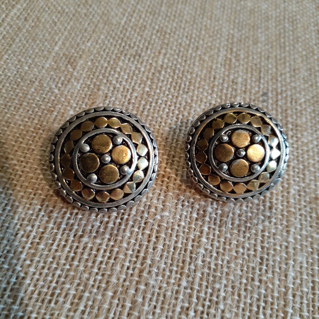 Round Medallion Clip On Earrings – Starboard Home