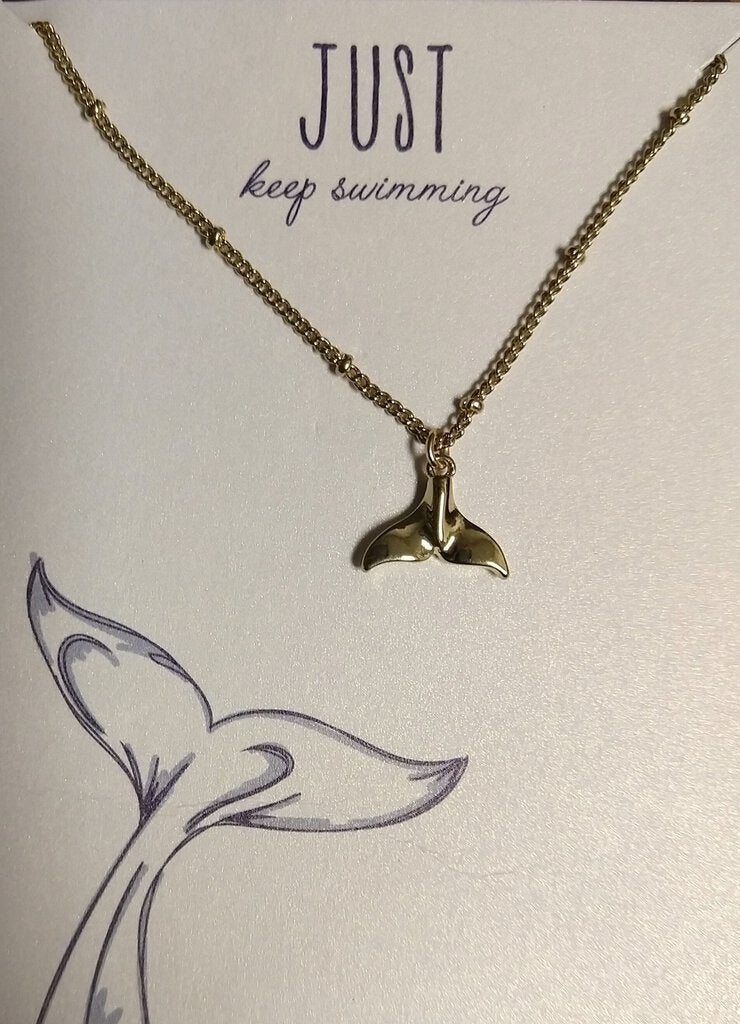 NEW Goldtone Mermaid Tail Necklace - Alexa's Angels – Starboard Home